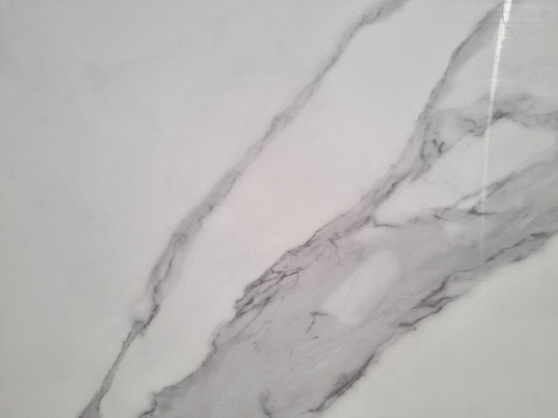 End Match Rigato White Glossy-F1 9 Mm - Fair Deal Marbles & Granite